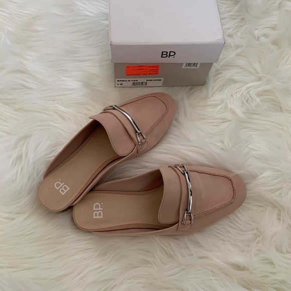 bp | Shoes | Bp Mules Light Pink Genuine Leather Sz 6 Nwt | Poshmark